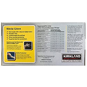 Kirkland Signature Nitrile Exam Gloves, Box of 200, Large