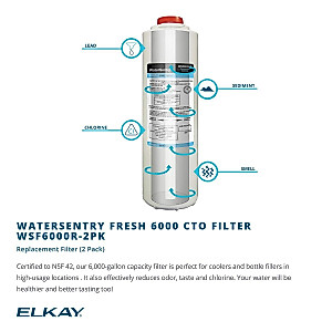 Elkay EZH2O Bottle Filling Station with Integral SwirlFlo Fountain, Refrigerated Filtered Stainless