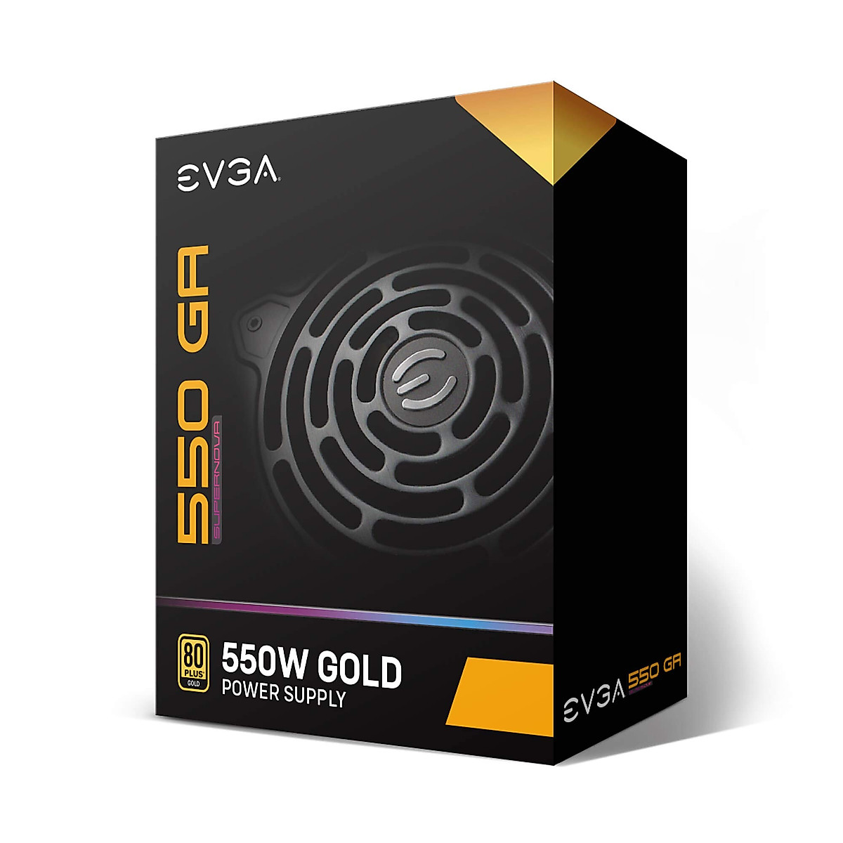 EVGA SuperNOVA 550 Ga, 80 Plus Gold 550W, Fully Modular, ECO Mode with Dbb Fan, 10 Year Warranty, Compact 150mm Size, Power Supply 220-GA-0550-X1