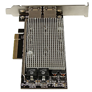 StarTech.com 2-Port 10Gb PCIe NIC with Native Link Aggregation - 10Gbase-t Ethernet Card - 100/1000/10000 Mbps LAN Card (ST20000SPEXI)