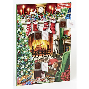 Vermont Christmas Company Cozy Christmas Chocolate Advent Calendar (Countdown to Christmas)