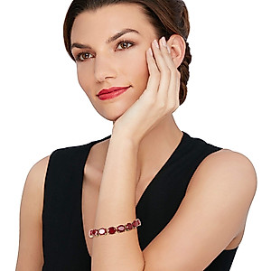 Ross-Simons 75.00 ct. t.w. Ruby Bracelet in 18kt Gold Over Sterling. 7.25 inches