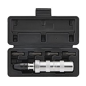 ARES 70006-3/8-Inch Drive Manual Reversible Impact Driver - Flathead 5/16-Inch, 3/8-Inch, and Phillips 2, 3 Bits Cover Most Common Applications - Disengage Rusted Fasteners or Frozen Bolts