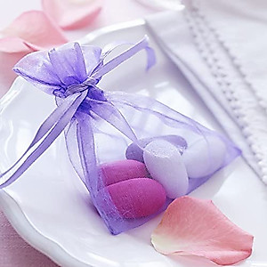 100pcs Organza Drawstring Bags Mesh Favor Bags Chiffon Jewelry Bags Tulle Bags for Favors Sheer Bags Drawstring Jewelry Mesh Bags Drawstring