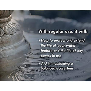 Bird Bath & Fountain Maintenance - (8 Ounces) - Fast-Acting Enzyme-Based Formula Will Extend The Life of Your Water Feature, Aid in Maintaining a Balanced Ecosystem - Safe for All Birds & Animals