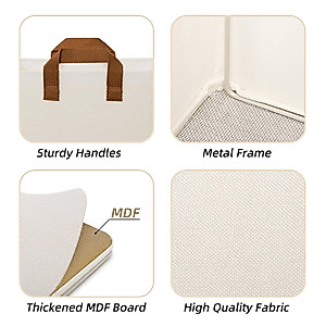 GRANNY SAYS Bundle of 4-Pack Cube Storage Bins & 3-Pack Rectangle Storage Bins with Lids