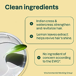 ATTITUDE Clarifying Hair Shampoo, EWG Verified, Restores Shine, Naturally Derived Ingredients, Vegan and Plant Based, Lemon Leaves and White Tea, 16 Fl Oz