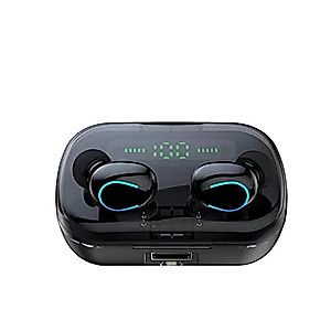 Azpen NVEE True Wireless Earbuds, Bluetooth 5.0, Sweatproof IPX5, Pumping Bass, Noise Reduction, Charging/Battery Power Bank