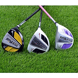 Golf Fairway Wood #1 Wooden Golf Club Wood Kids Golf Wood Driver Junior Golf Putter Golf Clubs for 3-12 Girls Boys (Pink,for Age 3-5)