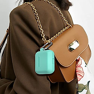 Bluetooth Wireless Noise Cancelling Earbuds | in-Ear Waterproof Headphones | with Portable Silicone Charging case Hi-Fi Stereo Microphone Wireless Earbuds for iPhone/Air pods Pro (Turquoise)