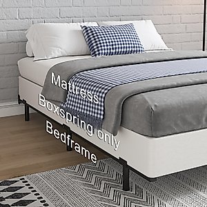 FMDMR Full Size Box Spring with Fabric Cover Set,7 Inch High Profile Full Box Spring with 3000lbs Max Weight Capacity, Durable Mattress Foundation Easy Assembly, Non-Slip, Noise Free