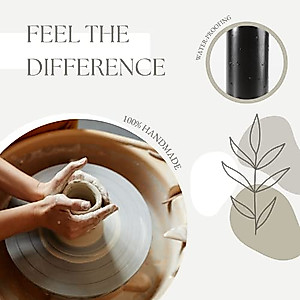 Perfnique Ceramic White Vase, Pampas Grass Vase Set of 3, Modern Boho Rustic Home or Living Room Decor, Farmhouse Decorative Dried Flower Bud Vase for Table Centerpieces Decor (White)