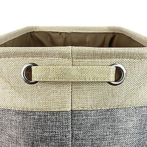 MALIHONG Custom Foldable Storage Basket with Lovely Dog English Springer Spaniel Collapsible Sturdy Fabric Pet Toys Storage Bin Cube with Handles for Organizing Shelf Home Closet, Grey and White