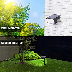 OOOLED Solar Spot Lights Outdoor, 6 Pack, 40 LEDs, 6500K Super Bright, IP65 Waterproof, Auto On/Off, Adjustable Light Head