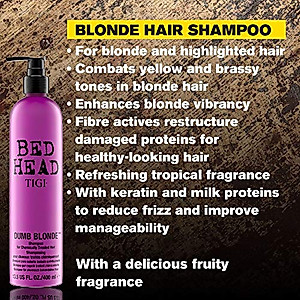 TIGI Bed Head Dumb Blonde Shampoo, 13.5 Fluid Ounce