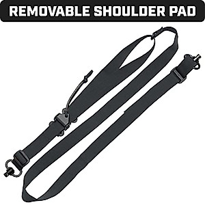 Tacticon Battle Sling Elite | Padded Adjust QD 2 Point Rifle Sling | Disabled Combat Veteran Owned Company | 2 Point Slings | Included QD Mounts | Tactical Accessories