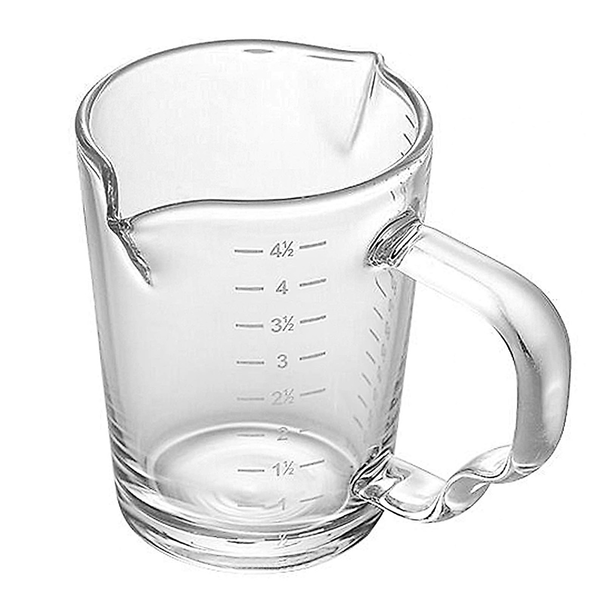 150ml Glass Measuring Cup Double Spouts Espresso Cup Shot Glass Heat-Resistant Handle Transparent Scale Ounce Measure Jugs Mixing Mug for Bar Party Wine Milk Coffee Liquid Heavy Glass Measuring Cup
