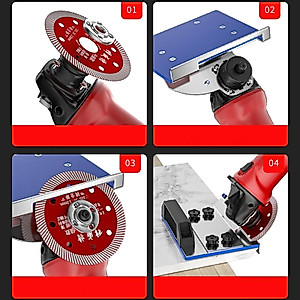 Angle Grinder Stand for Tile 45° Chamfer Cutting - Special Cutting Bracket, Angle Grinding Fixed Holder, Sturdy Stand