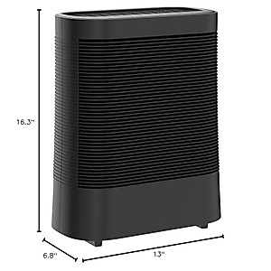 Air Purifier, True Hepa 13 for Large Room, CADR 450 m³/h, Air Cleaner with UV-C Light, 3 Speeds, 3 Timers, Change Filter Reminder, Remove off 99.97% Dust, Allergens, Pollen, Pets, Hair, Smoke (black)