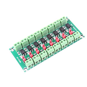 NOYITO PC817 8-Channel Optocoupler Isolation Board Voltage Converter Adapter Module 3.6-30V Driver Photoelectric Isolated Module