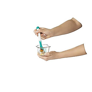 OXO Tot Plastic Feeding Spoons with Travel Case- Teal & Pink , 3 Piece Set