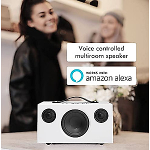 Audio Pro Addon C5A Smart Speaker | Alexa Built-in, Smart Home Speaker | Multiroom, High Fidelity, Compact, Wireless Bluetooth Speaker | Also Good for Outdoor, Home, Camping, Travel, Beach | White