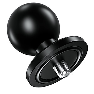 BRCOVAN Aluminum Alloy 1'' Ball Adapter with 1/4"-20 Threaded Stud for Action Camera & Camcorder Compatible with RAM Mounts B Size Double Socket Arm