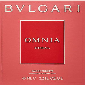 Bvlgari Omnia Coral Eau de Toilette Spray for Women, 2.2 Fluid Ounce