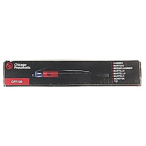 Chicago Pneumatic CP7120 Air Powered Adjustable Needle Scaler and Chisel, 4,600 BPM, Red