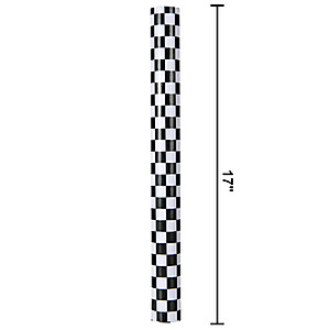 Titiweet Checkered Flag Wrapping Paper Roll- Mini Roll 17 Inches X 33 Feet - Race Car Wrapping Paper for Boys Girls, Cars Wrapping Paper for Birthday Christmas Holiday(Checkered Flag)