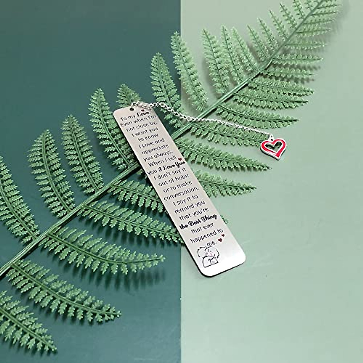 to My Love Bookmarks for Women Men Birthday Gifts Wife Husband Bookmark Romantic Valentines Day Present Wedding Anniversary Personalized Book Lover Boyfriend Girlfriend Engagement Christmas Keepsakes