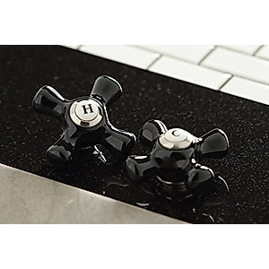 Kingston Brass KS1278PKXBS Duchess 8 inch Centerset Kitchen Faucet with Brass Sprayer, 8-3/4 inch In Spout Reach, Brushed Nickel