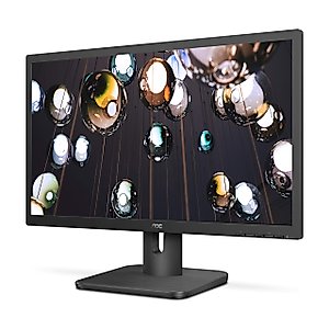 AOC 20E1H 20" HD 1600x900 Monitor, 5ms, Flickerfree, HDMI/VGA, VESA Compatible, EnergyStar, Black
