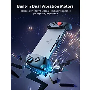 NexiGo Gripcon, Enhanced Switch/Switch OLED Controller for Handheld Mode, Ergonomic Controller for Nintendo Switch OLED with 6-Axis Gyro, Mapping Function, Black