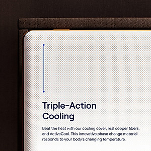 Nectar Premier Copper 14"" California King Mattress - Medium Firm Gel Memory Foam Mattress - 5 Layers of Comfort - Triple Action Cooling Tech - 365-Night Trial - Forever Warranty (White)