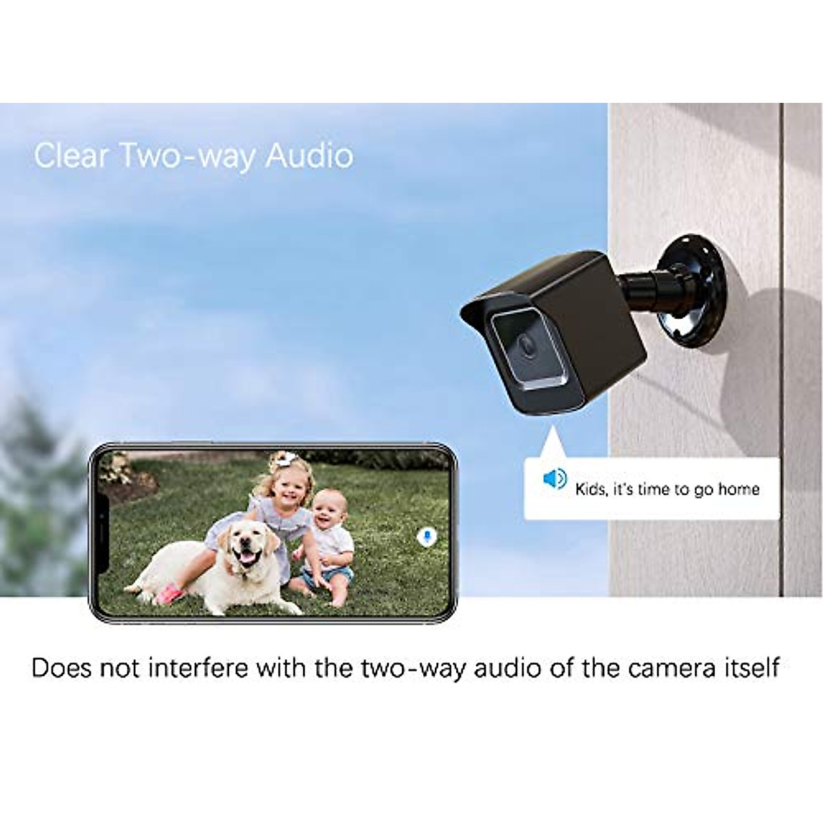 PEF Mount for All-New Wyze Cam V3 ONLY, Weatherproof Protective Cover and 360 Degree Adjustable Wall Mount Solid Housing for Wyze V3 Outdoor Indoor Smart Home Camera System (Black, 2 Pack)