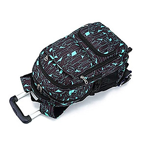 Rolling Backpack On Wheels High-Capacity School Bag Backpacks for Students Climbing Stairs Six Wheels