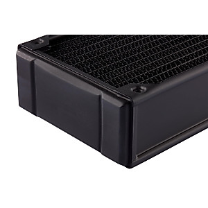 Corsair Hydro X Series, XR7 480mm Water Cooling Radiator (Quad 120mm Fan Mounts, Easy Installation, Premium Copper Construction, Polyurethane Coating, Integrated Fan Screw Guides) Black