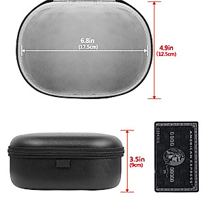 Geekria PRO Rugged Headphones Case Compatible with Sennheiser PXC 550-II, Momentum 3, HD 450BT, HD 400S, Hard Shell, Durable, Multi-Layer Protection Travel Carrying Bag (Black)