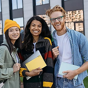 EOOUT 6 Pack Lined Spiral Notebook, 5.7" x 8.3" Journal for Women, Aesthetic Thick Plastic Cover, Pastel Color 160 Pages for School, Office, Artist Writing/Drawing