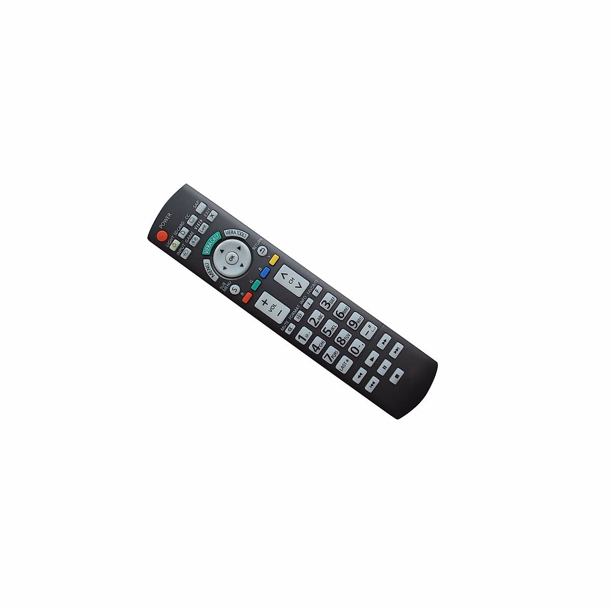 HCDZ Replacement Remote Control for Panasonic TC-L42U30 TC-P42S00 TH-42PD50 TH-42PD50U Viera LCD LED Plasma HDTV TV