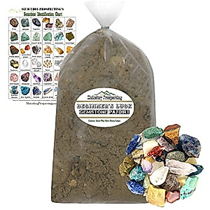 Gem Mining Rough Stone Mix | 8 POUNDS of Gemstone Paydirt | Guaranteed Gemstones | Mining Rock Dig Gem Dig