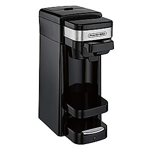 Proctor Silex Single Serve Coffee Maker, Compatible with K-Cup Pods or Grounds, Fits a Travel Mug (49969), 14 ounces