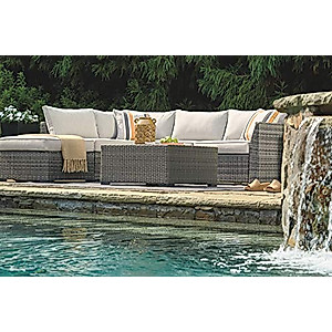 Signature Design by Ashley P301-070 Cherry Point Seating Set of 4 Conversational Set, Gray