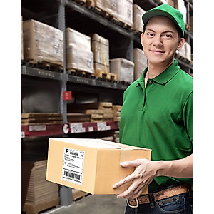 Thermal Direct Shipping Label (Pack of 500 4x6 Fan-Fold Labels), NELKO Thermal Labels for Thermal Printer, Commercial Grade