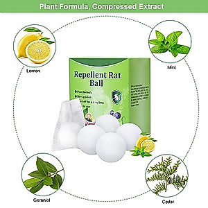 4 Pack Mouse Repellent Mice Repellent, Peppermint Oil to Repel Mice and Rats, Rat Rodent Repellent Pest Insect Control