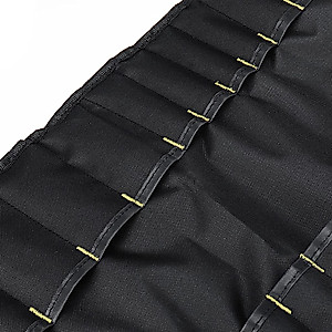 Professional Cutlery Chef Bag – Knife Roll Bag for Chefs Fits up to 22 Knives Black