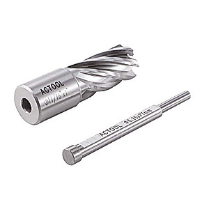 ACTOOL 11/16" Diameter × 1" Depth of Cut HSS ANNULAR Cutter with 3/4'' Weldon Shank