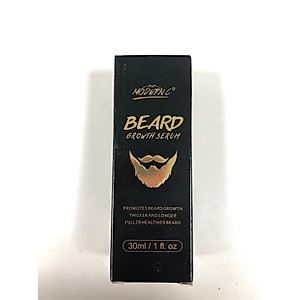 POP MODERN.C Beard Growth Oil With Biotin Caffeine For Men Beard Growth Serum Stimulate Beard Growth Promote Hair Regrowth Facial Hair Treatment Full Longer Masculine Thick Male Beard Gift