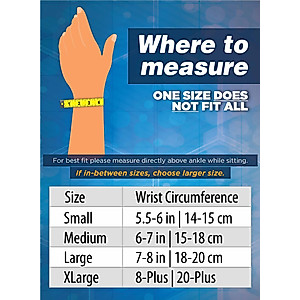 OrthoSleeve Newly Redesigned Patented WS6 Compression Orthopedic Brace - Compression Wrist Sleeve for Boosting, Pain Relief, Arthritis, Carpal Tunnel